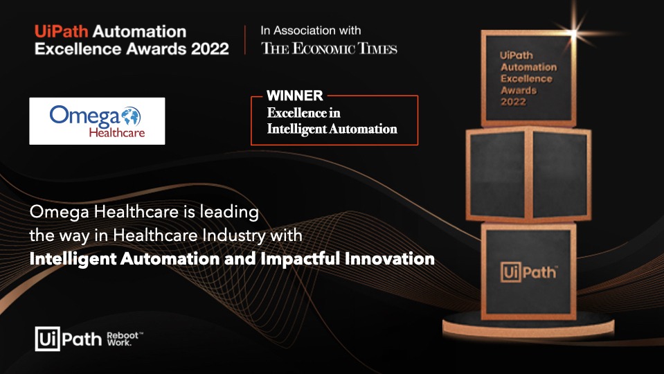 Omega Healthcare Recognized: 2022 UiPath Automation Excellence Winner - Omega Healthcare